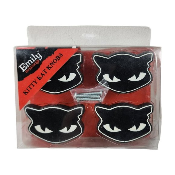 Emily The Strange | Accents | Emily The Strange Kitty Kat Knobs Black ...